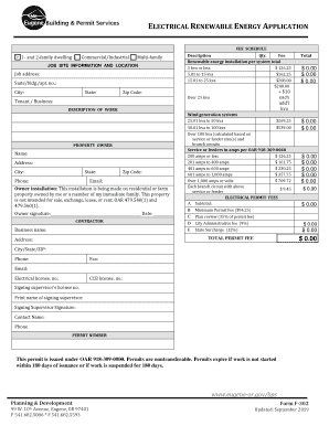 Fillable Online Electrical Permit Application - eugene-or.gov Fax Email Print - pdfFiller