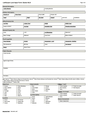 Fillable Online Condo Input Form: Darien MLS Page 1 of 3 Co-listing ...
