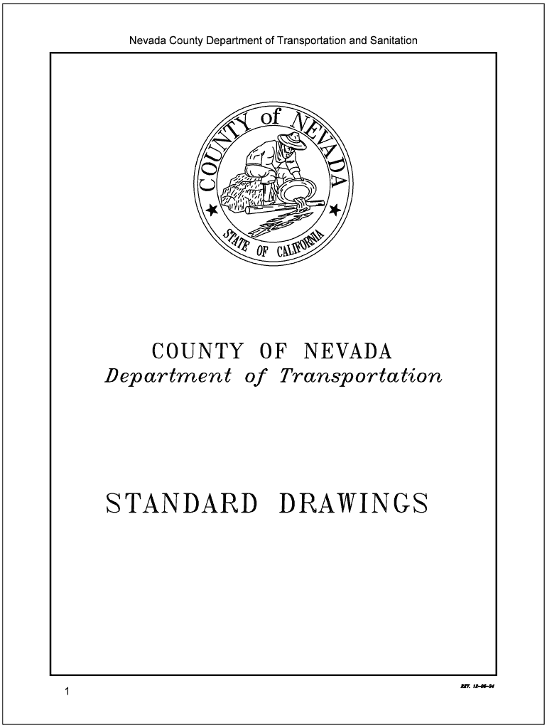 Fillable Online Nevada County Road Standards Opens in New Window Fax ...