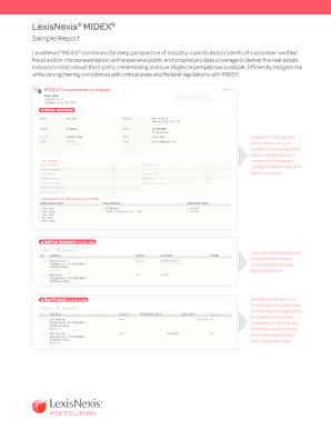 Lexisnexis Report Sample - Fill Online, Printable, Fillable, Blank ...