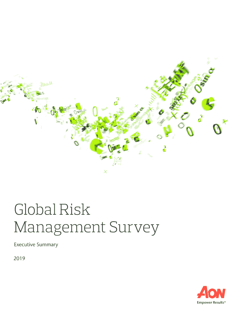 Fillable Online 2019 Global Risk Management Survey - Results ...