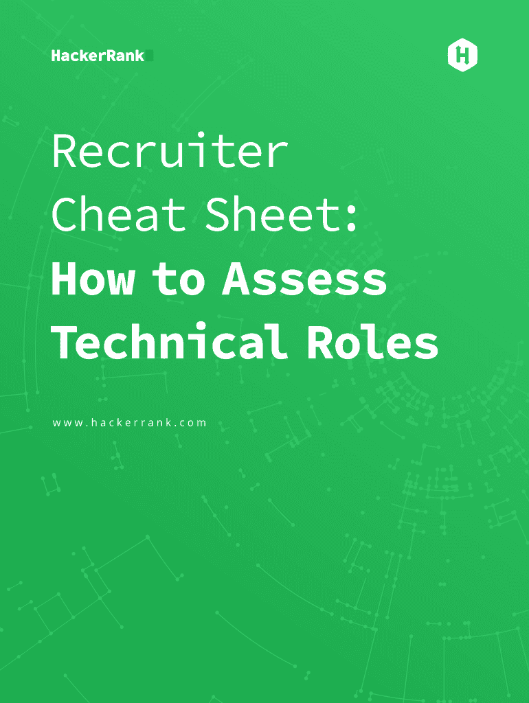 Fillable Online HackerRank's Recruiter Cheat Sheet on How to Assess ...