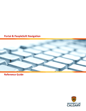Fillable Online PeopleSoft Basics and Navigation Quick Reference Fax Email Print - pdfFiller