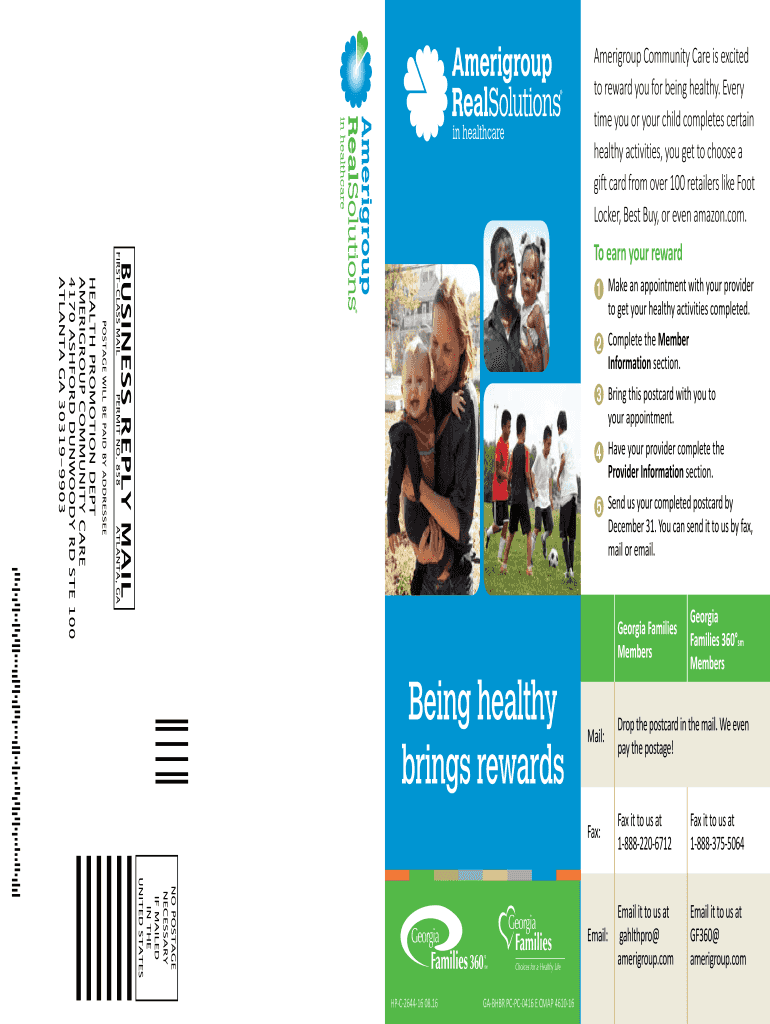 Fillable Online Being Healthy brings rewards. Being Healthy brings ...