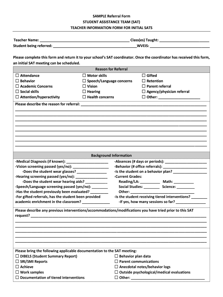 Fillable Online SCS Student Assistance Team (SAT) Handbook - Schuyler ... Fax Email Print ...