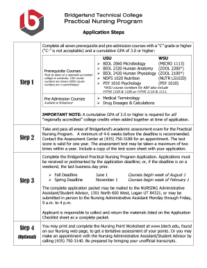 Fillable Online Application Steps Doc TemplatePDFfiller Fax Email Print