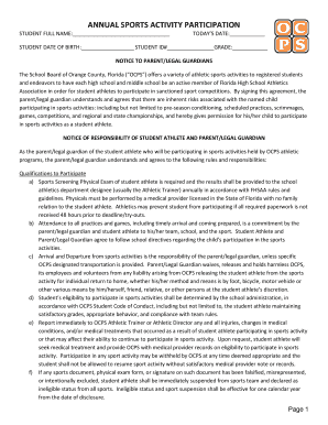 Fillable Online OCPS Student Registration Form-English - Orange County ...