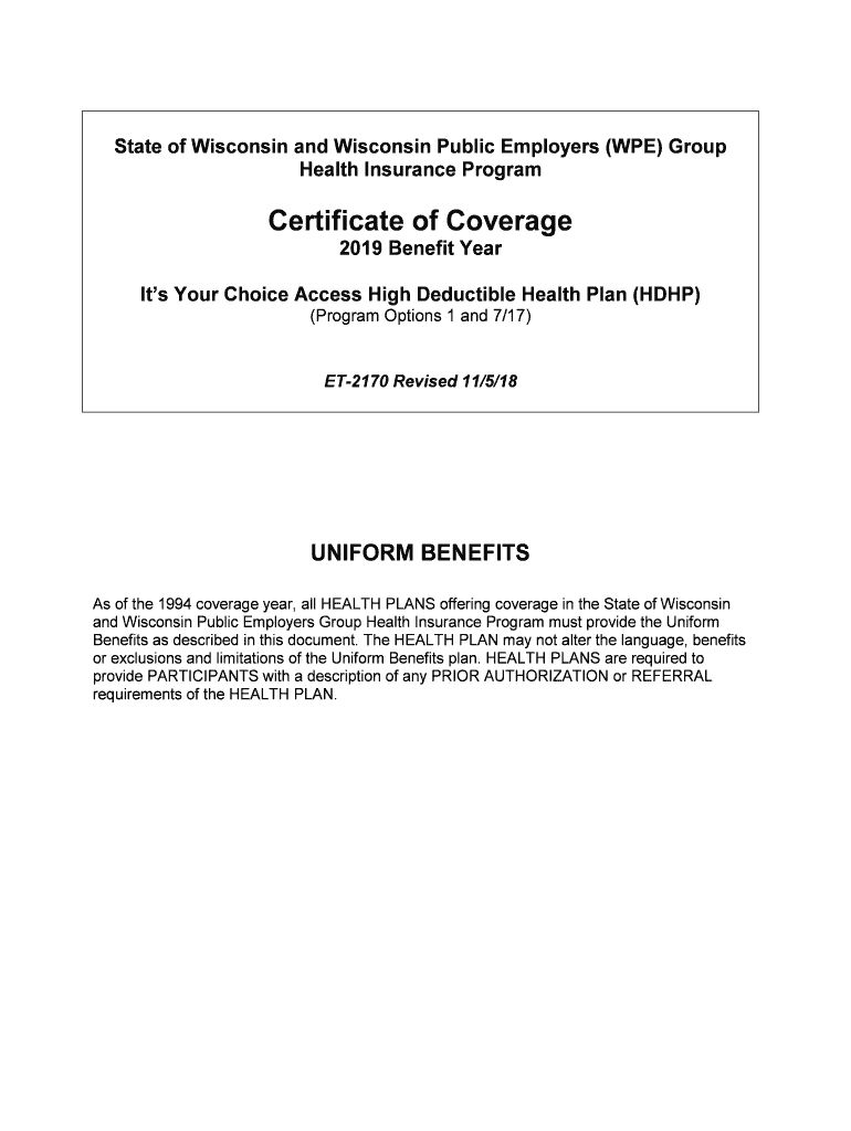 Fillable Online etf wi Certificate of Coverage - Wisconsin Department of Employee ... Fax Email ...