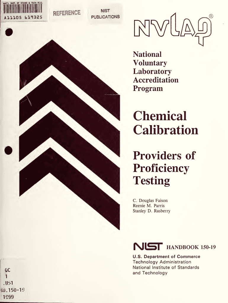 Fillable Online National voluntary laboratory accreditation program: chemical ... Fax Email ...