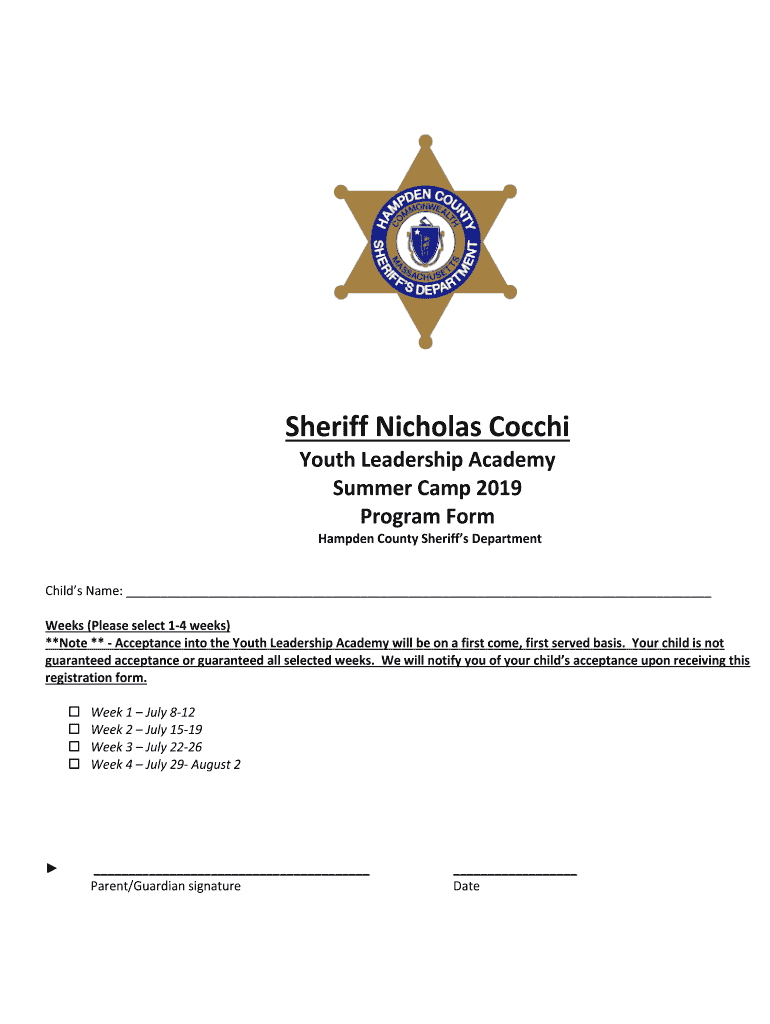 Fillable Online Sheriff Nicholas Cocchi Fax Email Print - pdfFiller