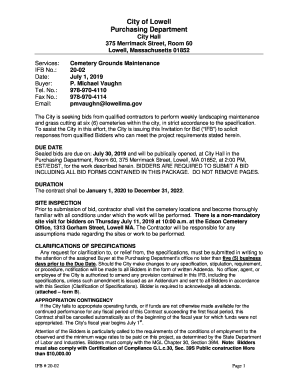 Fillable Online Cemetery Grounds Maintenance Fax Email Print - pdfFiller