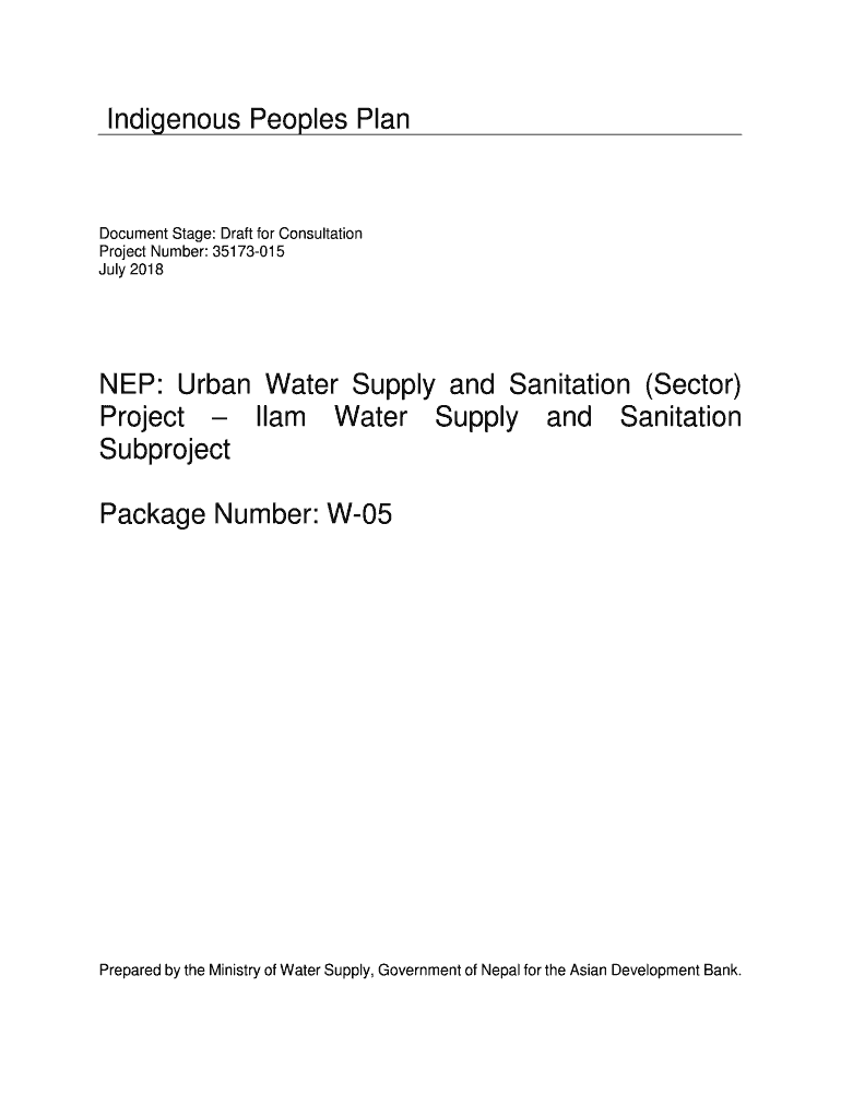 Fillable Online Indigenous Peoples Plan Fax Email Print - pdfFiller