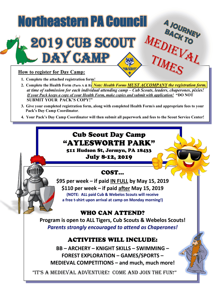 Fillable Online Scouting Forms and Documents Fax Email Print - pdfFiller