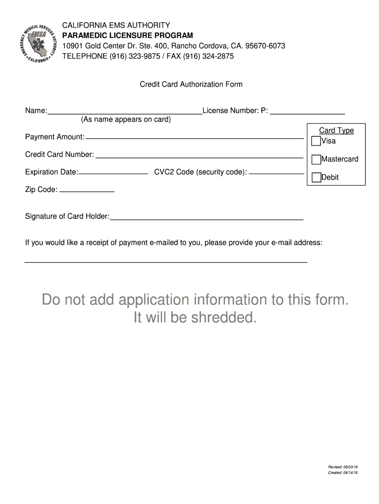 Fillable Online emsa ca Fillable Online emsa ca State of California EMT ...