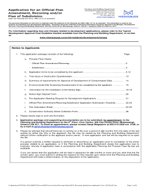Fillable Online Plan of Subdivision Application Form Fax Email Print ...