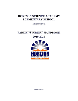 Fillable Online es horizoncolumbus Horizon Science Academy Columbus ...