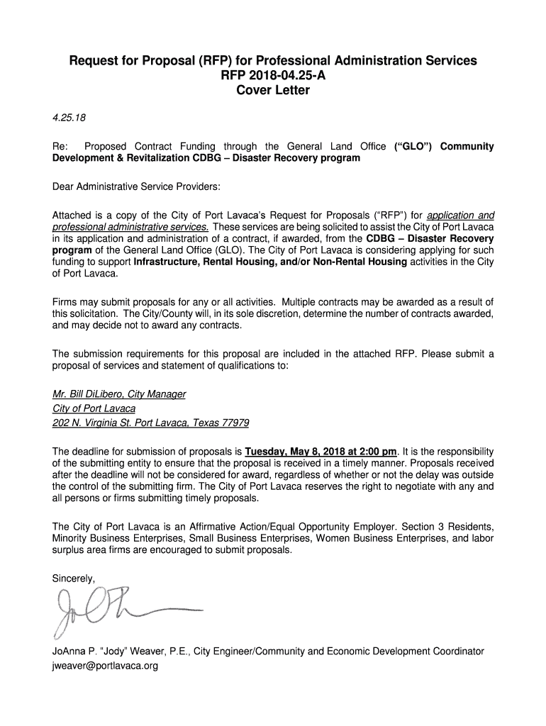 Fillable Online Request for Proposal (RFP) for Hazard Mitigation Grant ...