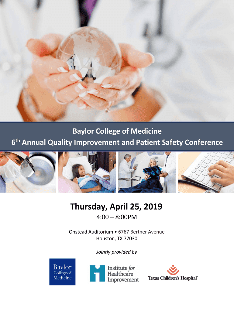 Fillable Online 6th Annual Quality Improvement and Patient Safety ...