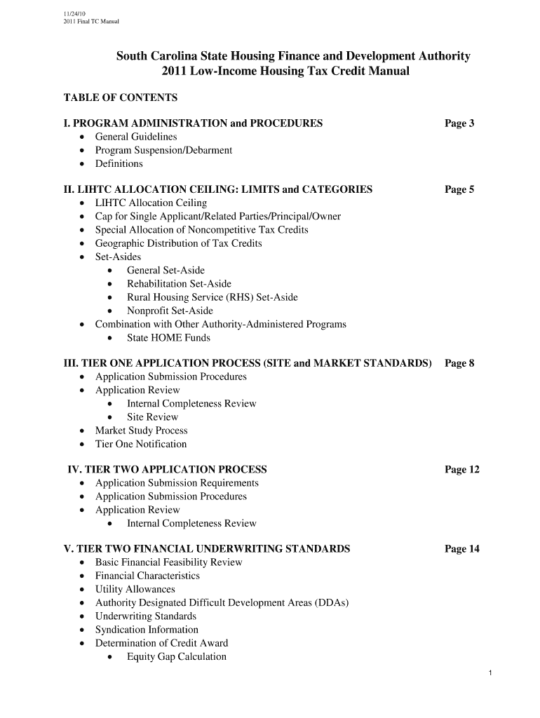 Fillable Online South Carolina State Housing Finance and Development ...