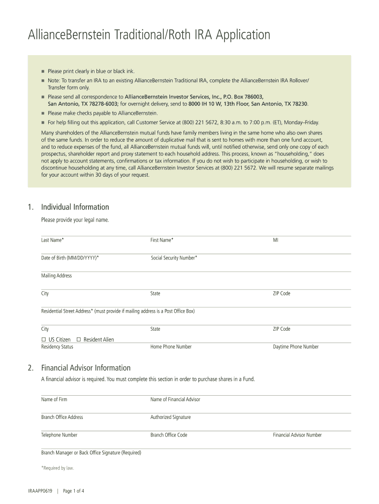 Fillable Online Fillable Online INDIVIDUAL RETIREMENT ACCOUNT The ...