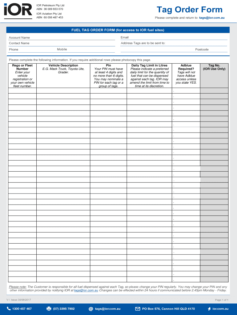 Ior Form - Fill Online, Printable, Fillable, Blank | pdfFiller