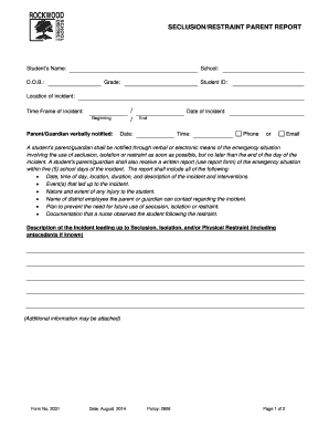 Fillable Online Form No. 2031 - Policy 2606 Fax Email Print - pdfFiller