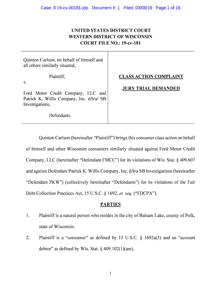 Fillable Online United States District Court - Steven Avery Trial ...