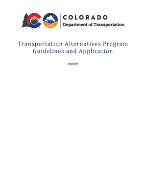 Fillable Online Transportation Alternatives Program Guidelines and ...