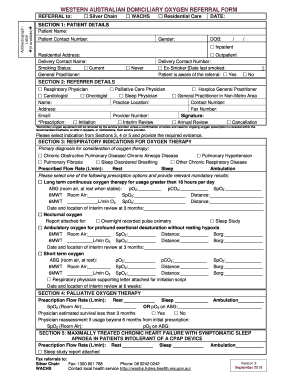 Fillable Online 190909FRMStatewide Domiciliary Oxygen Referral Form ...