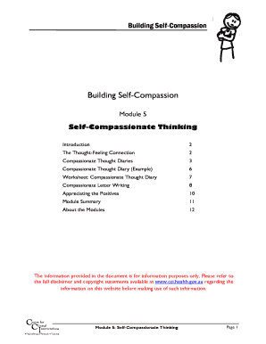 Fillable Online Thought Record Sheet (self-compassion) - Get Self Help ...