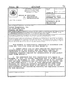 Fillable Online U.S. EPA, Pesticide Product Label, BIFENTURE EC-CA ...