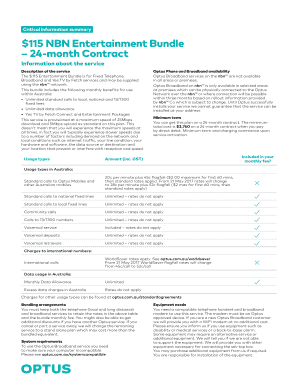 Fillable Online 115 NBN Entertainment Bundle - Optus Fax Email Print ...