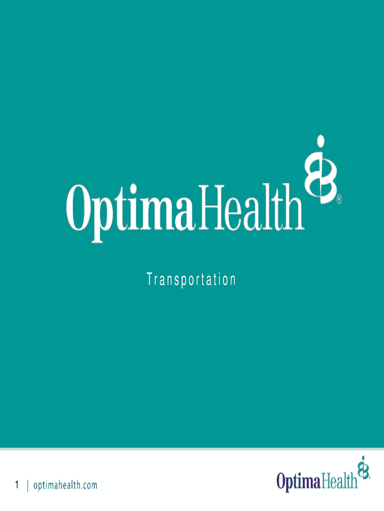 Optima Medicaid Transportation - Fill Online, Printable, Fillable ...