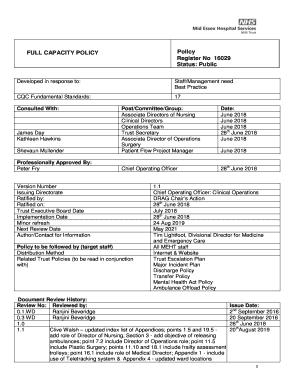 Fillable Online Internal Escalation Plan Fax Email Print - pdfFiller