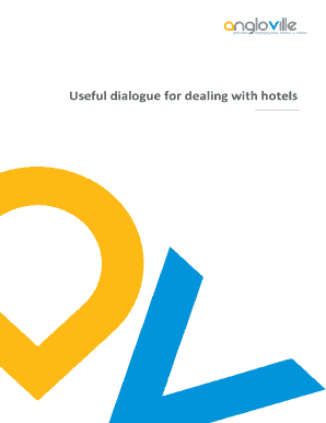 Fillable Online Hotel Dialogues in English - Reservation, Check-in ...