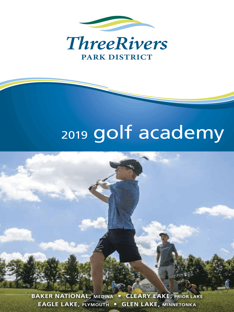 Fillable Online Cleary Lake Golf CourseThree Rivers Park District Fax ...