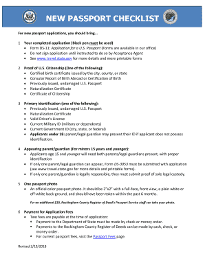 Fillable Online DS-11 New Passport Application Form - U.S. Passport ...