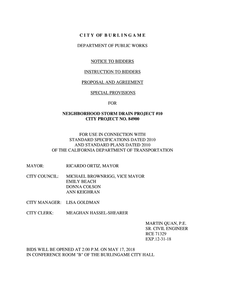 Fillable Online Deputy Reeve;Brian Burick Doc TemplatePDFfiller Fax ...