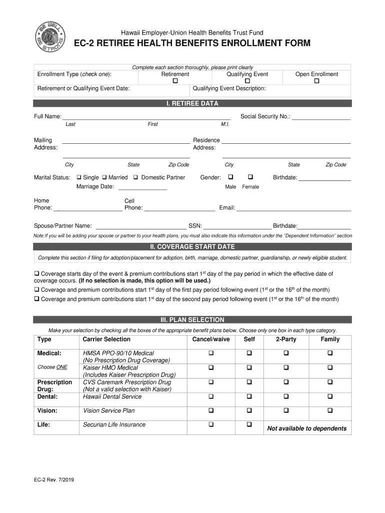 Fillable Online eutf hawaii EC-2 Form 2020 Fax Email Print - pdfFiller