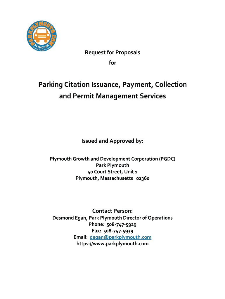 Fillable Online Parking Citation Issuance, Payment, Collection and ...
