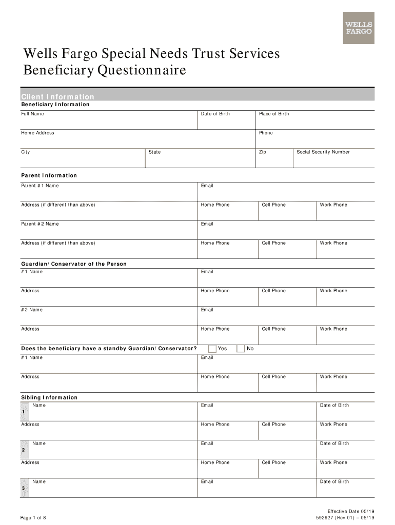 Fillable Online Third-Party Special Needs TrustPooled Trusts Fax Email ...
