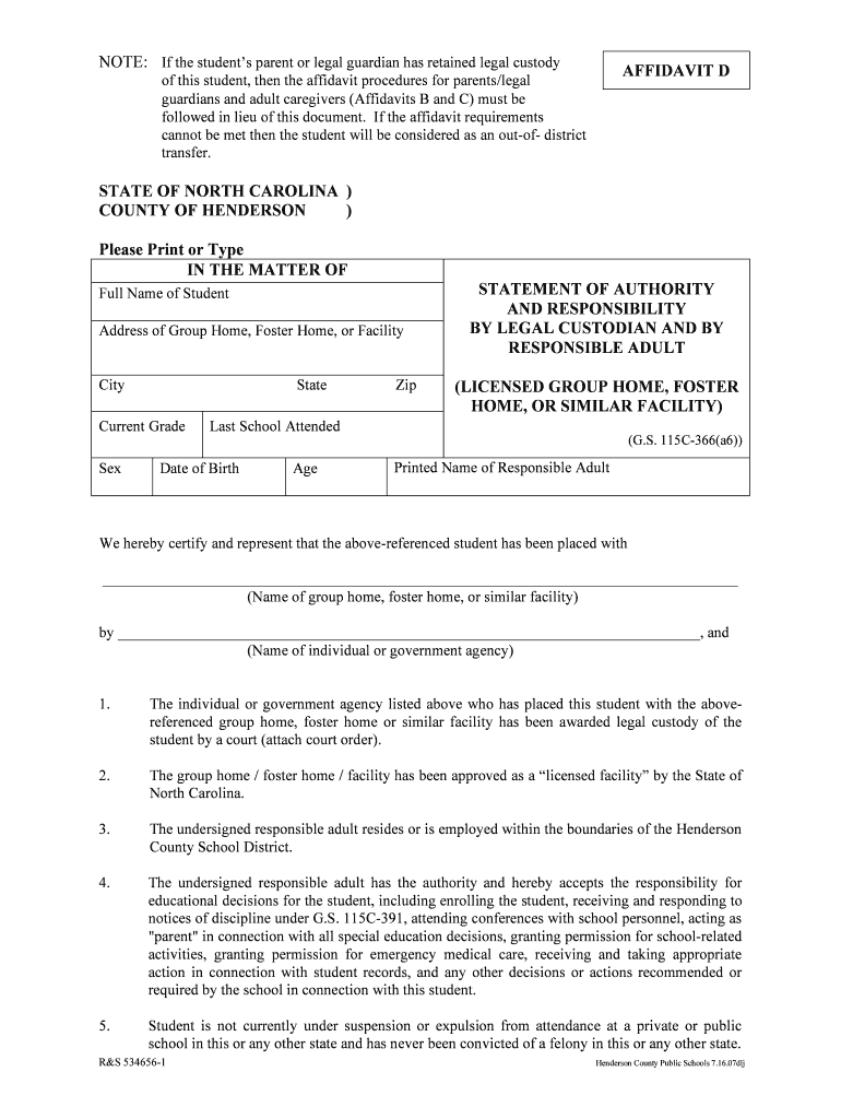 Fillable Online Statement of Authority and Responsibility By Legal ...