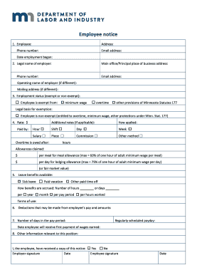 Fillable Online Minnesota Wage Theft Bill Impacting All Employers ...
