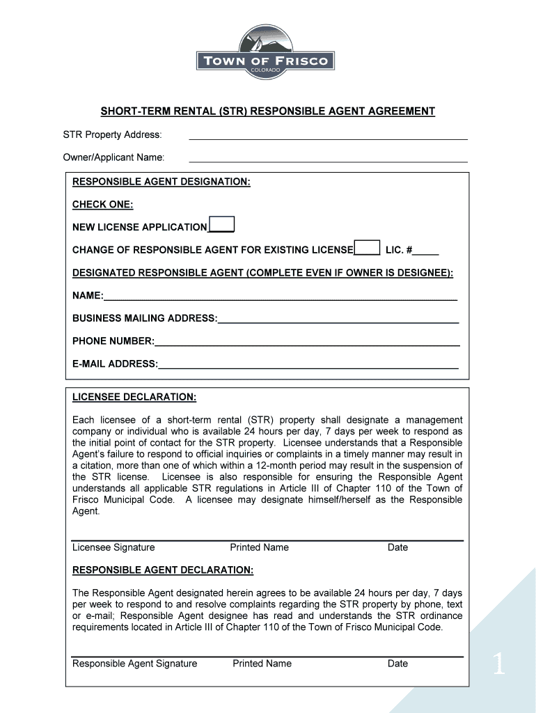 Fillable Online Short Term Rental Permit and Certificate of Inspection ...