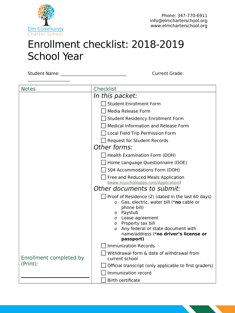 School Year 2019/2020 Enrollment Packet - dcps - DC.gov Doc Template ...