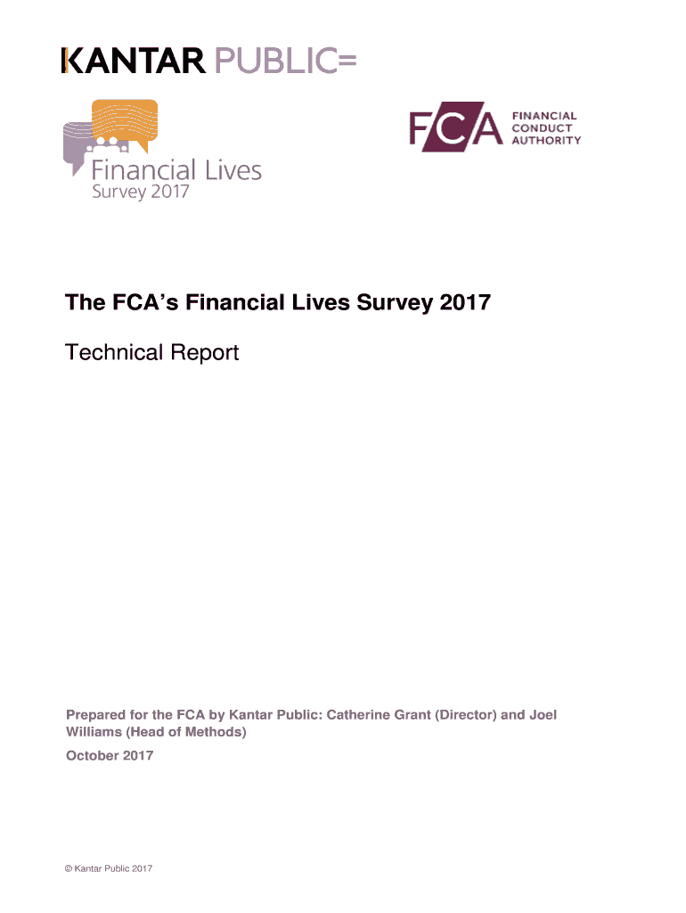 Fillable Online The financial lives of consumers across the UK - Key ...