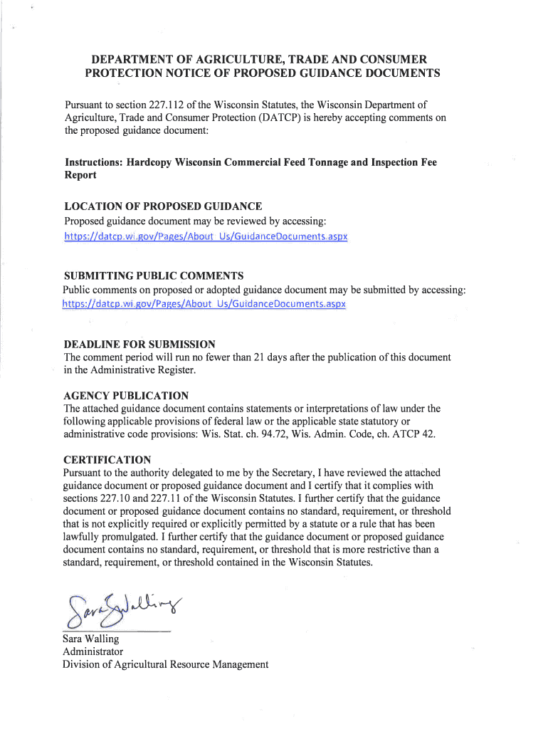 Fillable Online datcp wi department of agriculture, trade and consumer protection ... Fax Email ...