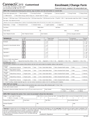 Fillable Online 2020 Commercial Self Funded Enrollment/Change Form Fillable. 2020 Commercial ...