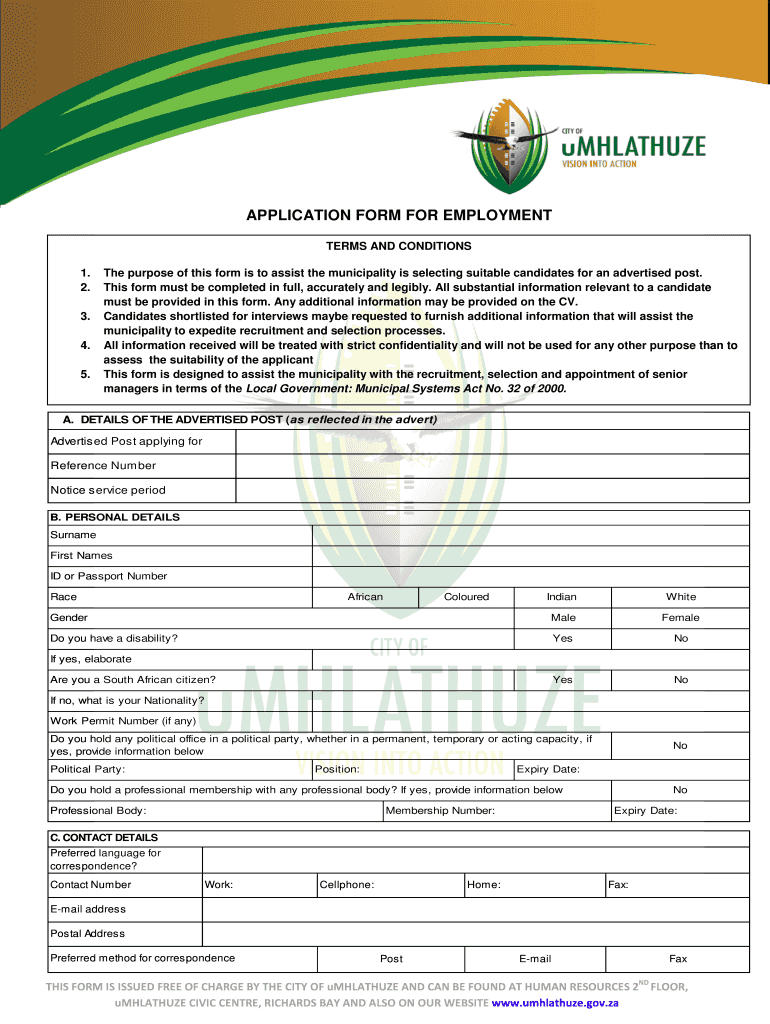 Fillable Online EXTERNAL APPLICATION FORM.doc Fax Email Print - pdfFiller