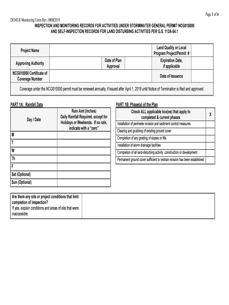 Fillable Online demlr monitoring form Fax Email Print - pdfFiller
